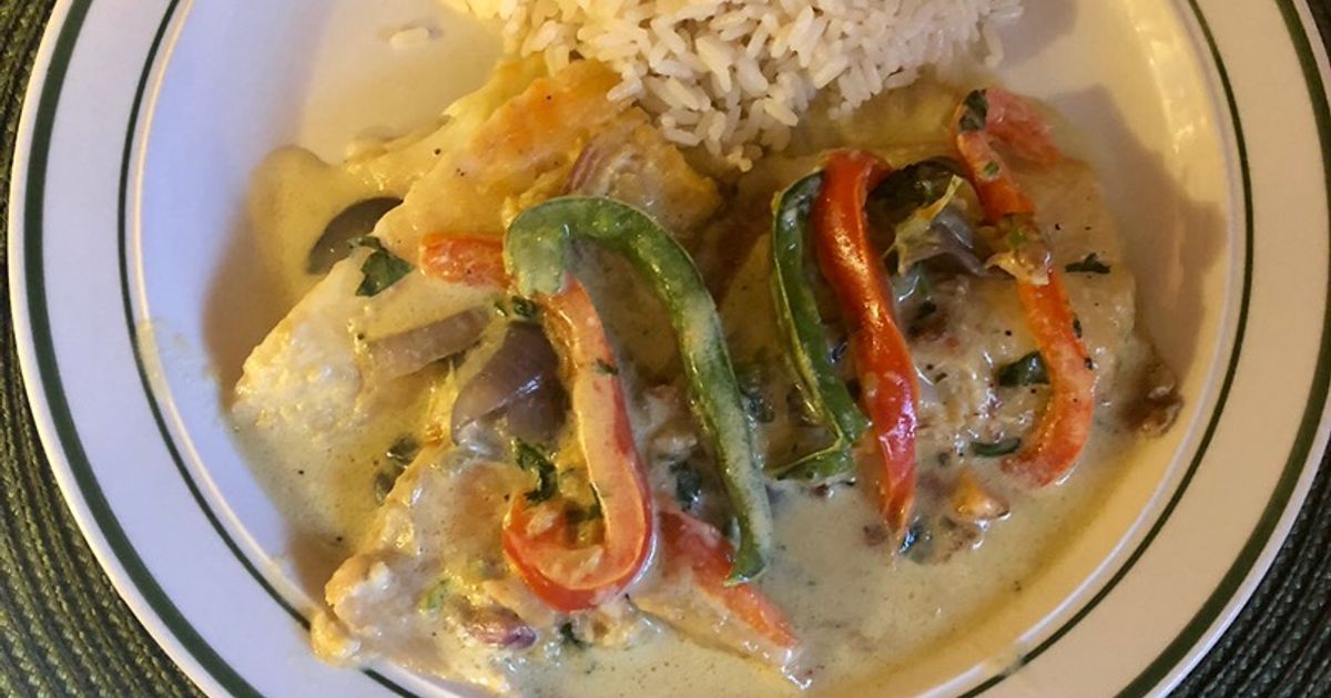 Filete De Pescado En Salsa De Coco Receta de Madeline Cabrera- Cookpad