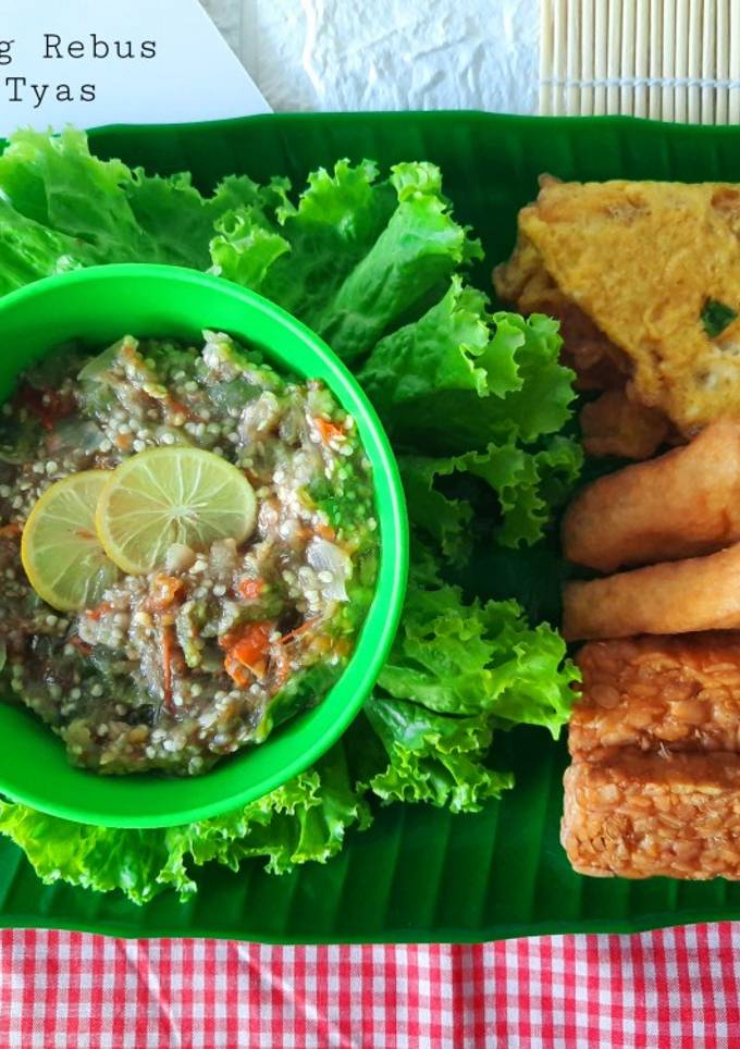Resep Sambal Terong Rebus oleh 🍀Vida Tyas🍀 - Cookpad