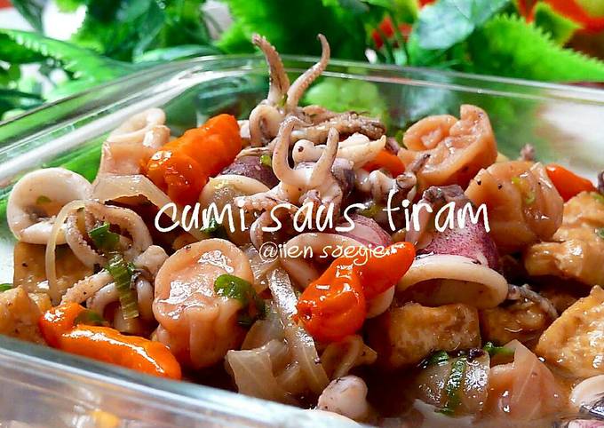 Resep Cumi Saus Tiram oleh iien soegie - Cookpad