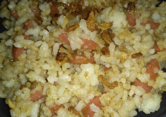 Resep Nasgor sosis non MSG utk balita oleh Izzas Putri - Cookpad