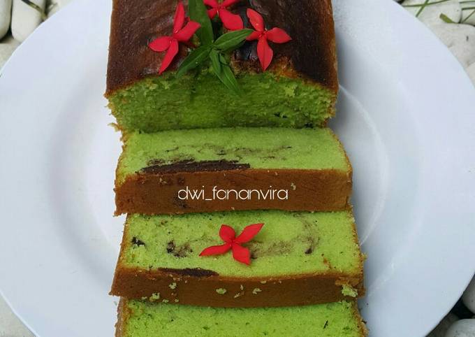 Resep 380. Cake Pandan Marmer oleh Dwi W - Cookpad
