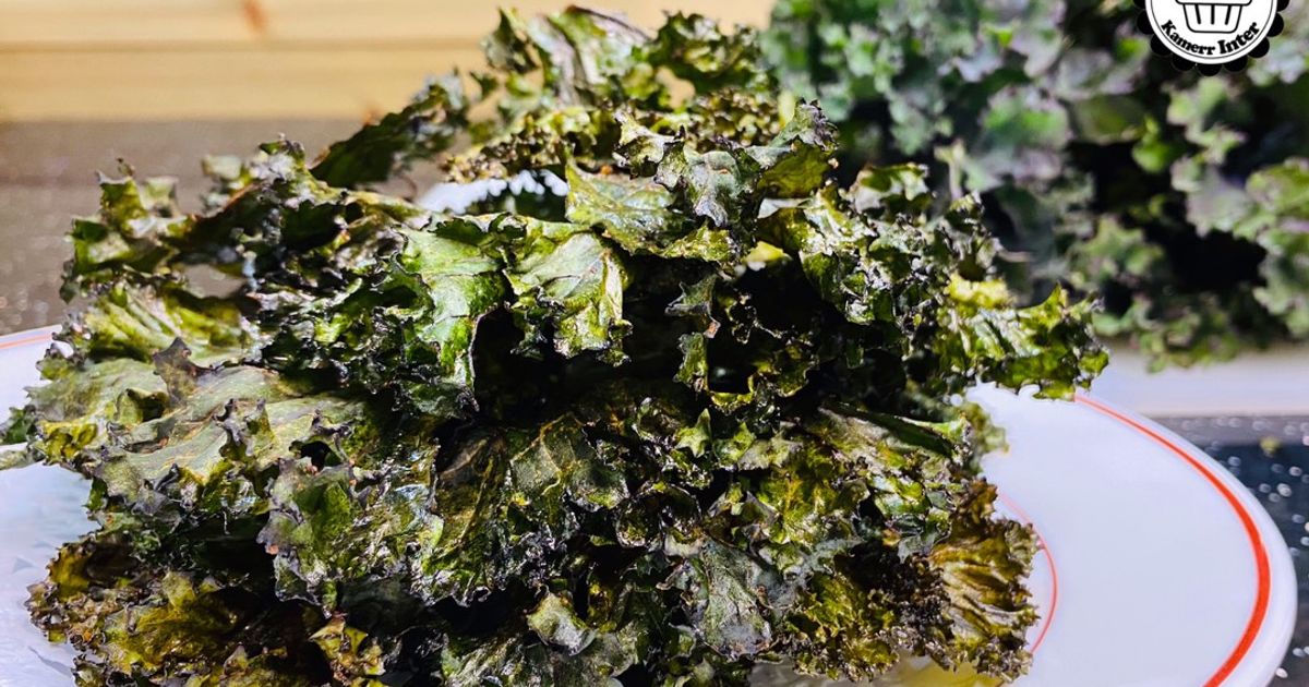 สูตร ผักอบกรอบสุดฮิต เคลส์อบกรอบ เสร็จไวใน 10 นาที (เมนูสุขภาพ) จากสวน ...