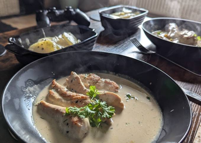 Dijon Chicken with Pommes Dauphinoises Recipe by Rob & Julie - Cookpad