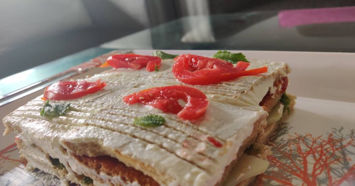 Party layer sandwich Recipe by pooja - Cookpad