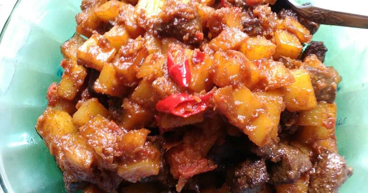 Resep Sambal Goreng Ati Sapi & Kentang oleh Siti NurFauziyah - Cookpad