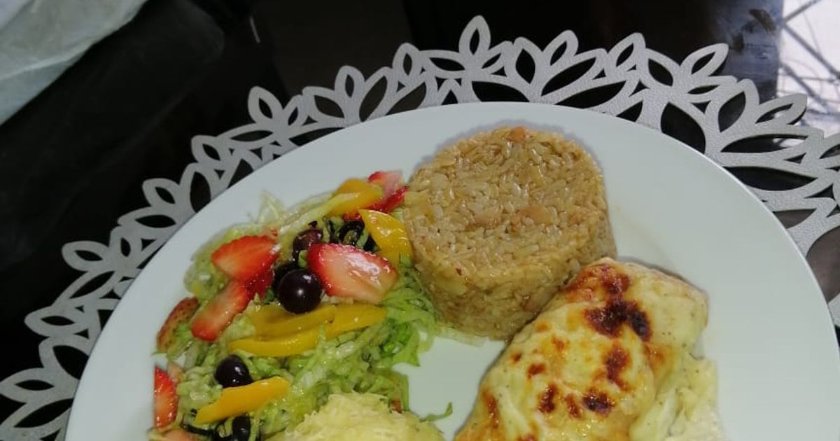 pechuga rellena en salsa de mango - 5 recetas caseras- Cookpad