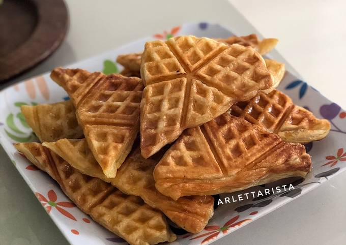 Resep Puff Waffle oleh Rista Arletta - Cookpad