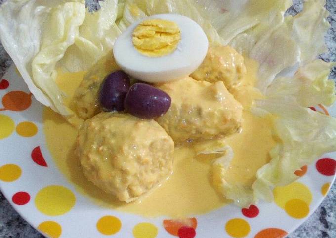 Papa a la huancaina Receta de Mercedes Huaman Flores- Cookpad