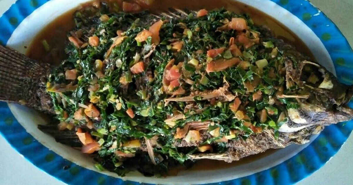 Fried Fish With Sukuma Wiki Recipe by Winnie Aducxer - Cookpad