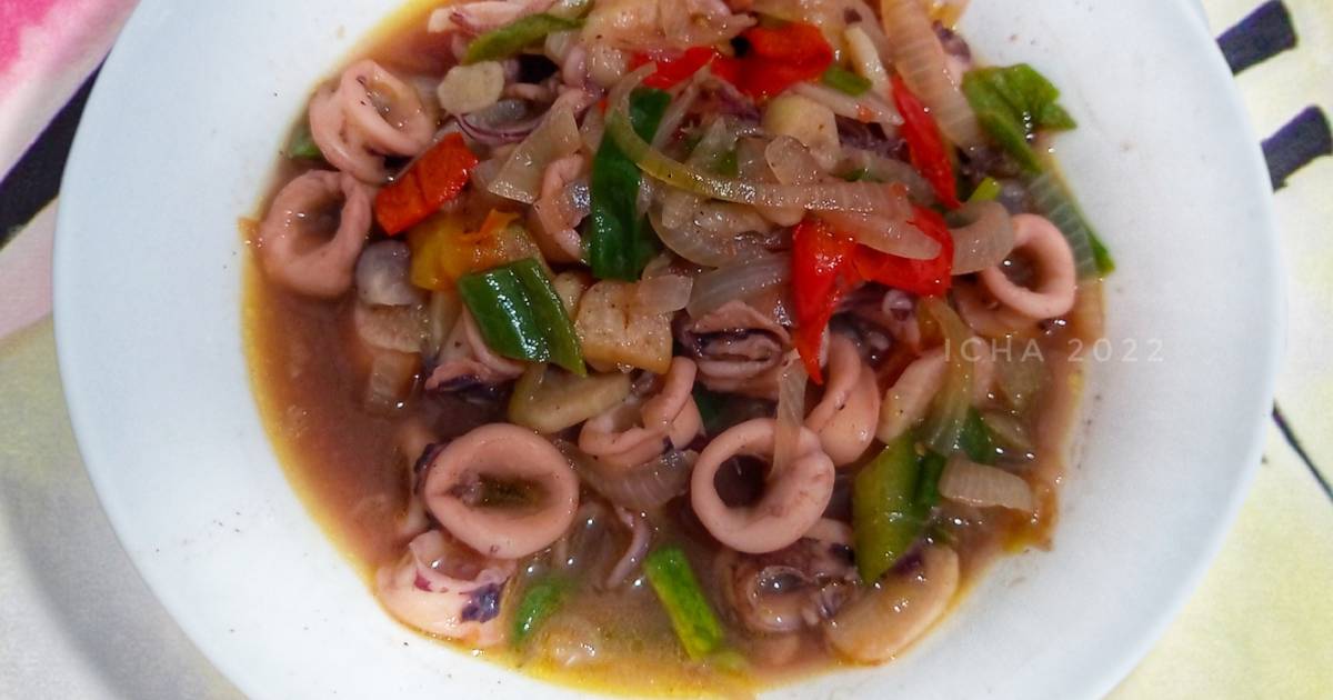 Resep Tumis cumi kuah oleh Icha Annisa Septiana - Cookpad