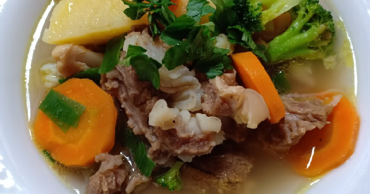 Resep Soup Daging Mix Sayuran oleh Juniarti Jep - Cookpad