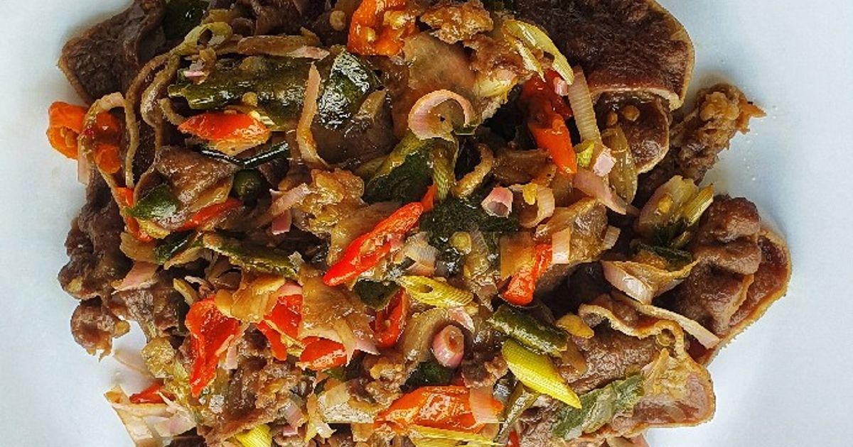 Resep Lidah Sapi Cabe Ijo Kecombrang oleh Nes - Cookpad