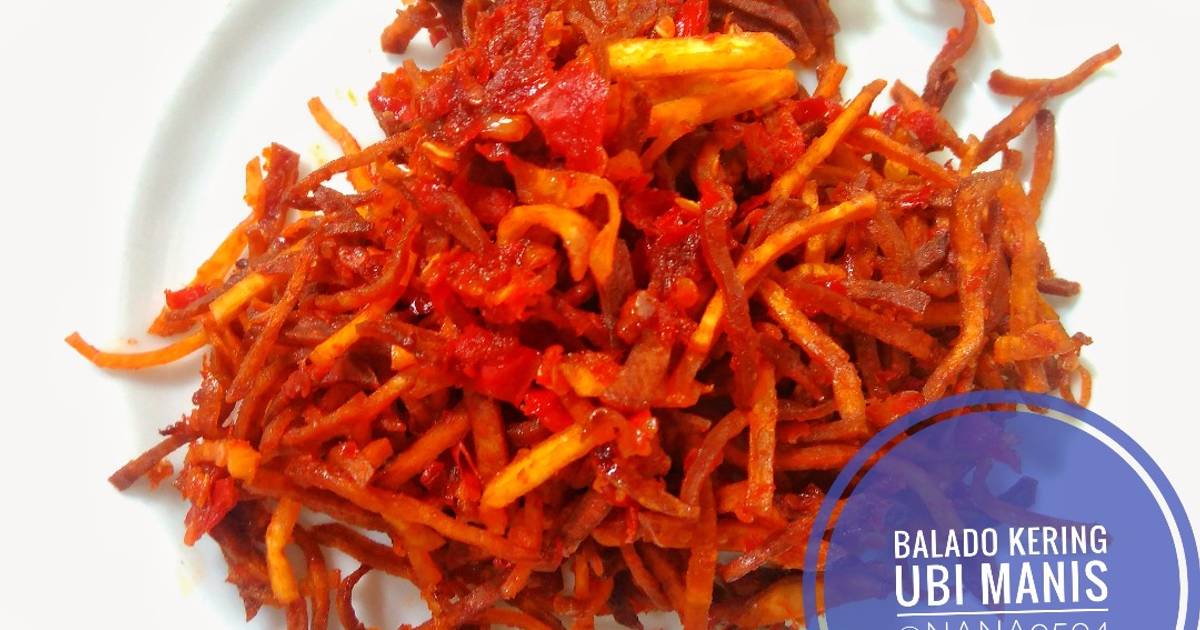 Resep Balado kering ubi manis oleh Nana Wulan - Cookpad
