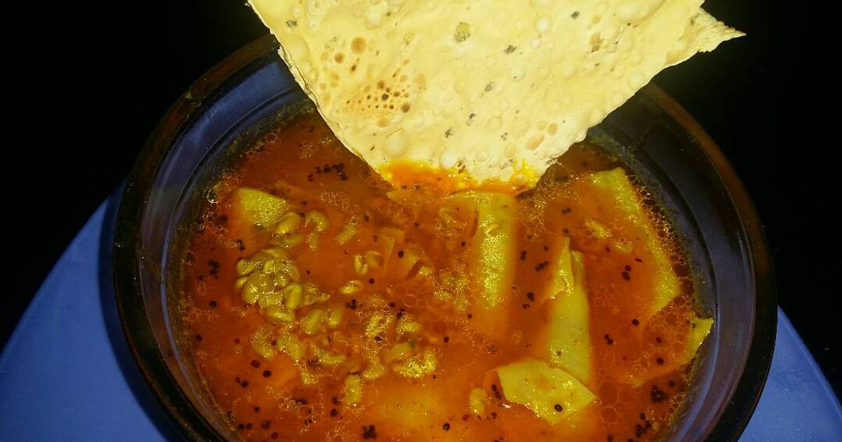 Methi papad curry Recipe by Vrinda Idnani - Cookpad