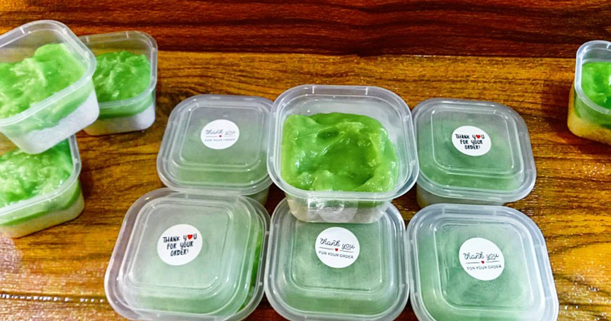 Resep Talam Ketan Pandan Cup oleh Novi - Cookpad