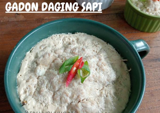 Resep Gadon Daging Sapi (Booster BB si kecil) oleh Erlyn Bukhori - Cookpad