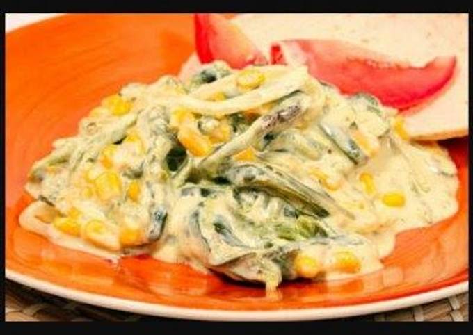 Rajas con crema y pollo Receta de letyvalguz- Cookpad