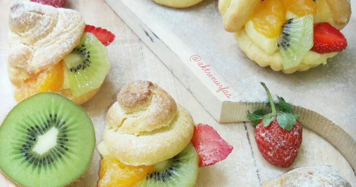 Resep Choux With Vanilla Pastry Cream oleh aktrinurfaa - Cookpad