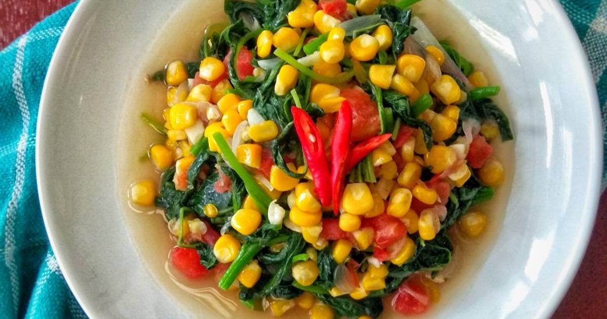 605 resep oseng sayur bayam jagung enak dan mudah - Cookpad