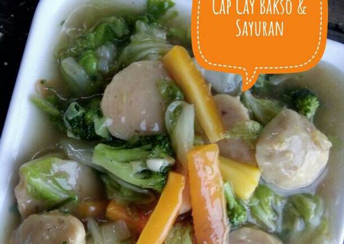 Resep Cap Cay Bakso & Sayuran oleh Christiane Yanuara - Cookpad