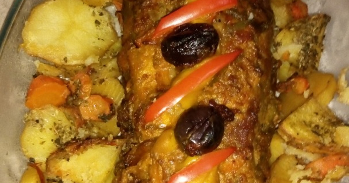 Peceto Al Horno Con Papas Saborizadas Receta de Celeste Avila