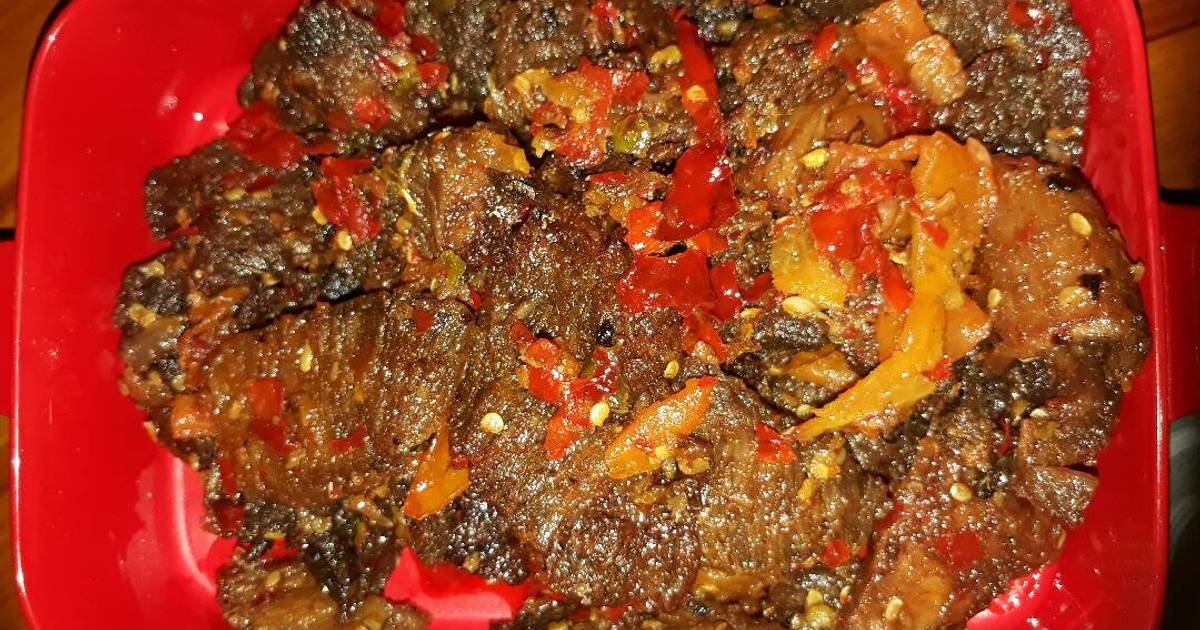 Resep 8. Dendeng sapi pedes Lina oleh Nrlkholina Ayyub - Cookpad