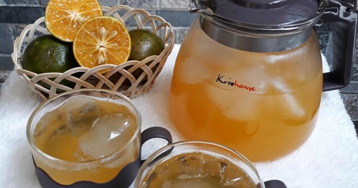 Resep es jeruk biasa rumahan enak dan mudah - Cookpad
