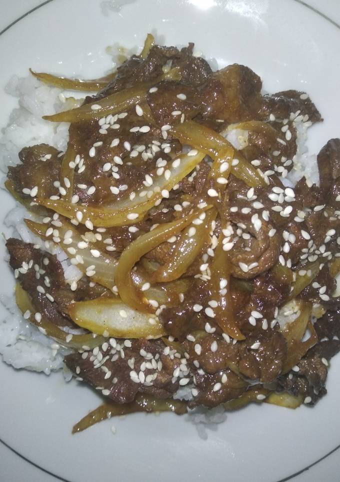 Resep Beef teriyaki ala hokben sederhana oleh Dwi Irmaya Sari - Cookpad