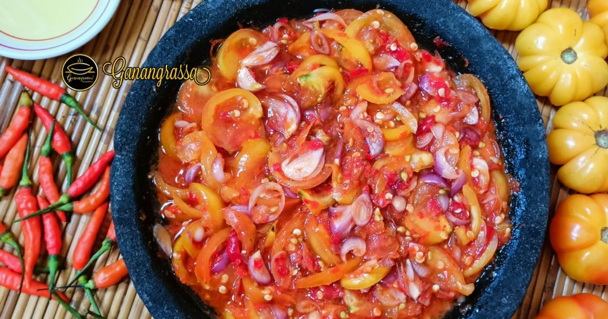 Resep 54. Pirik Cabek Tomat Keriting Mentah Khas Kutai Resep Turun ...