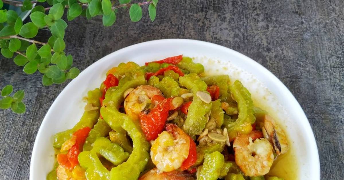 Resep Peria Udang Bumbu Tauco oleh Buntat Kitchen - Cookpad