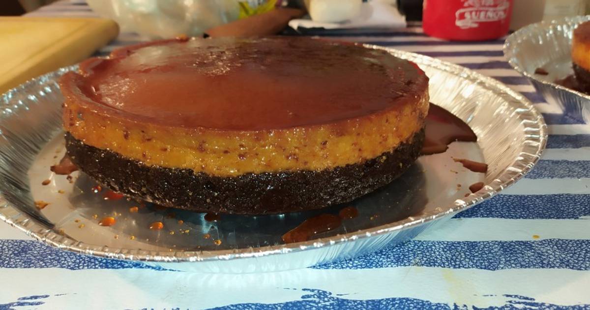 Choco Flan o flan invertido😍 riquísimo Receta de Evelin Vera- Cookpad