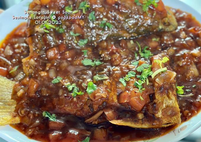 Resipi Ikan Senangin Masam Manis oleh Sesimple Loralin - Cookpad