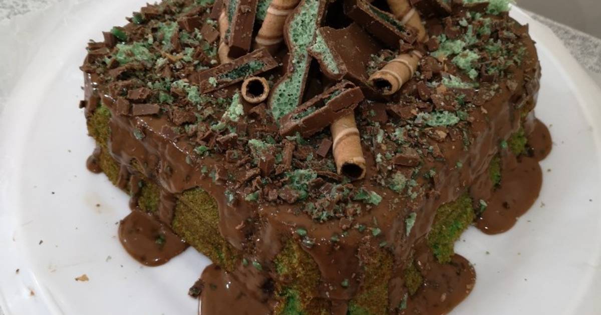 Mint Sponge Cake #sahdessert Recipe by Faathimah Variawa - Cookpad