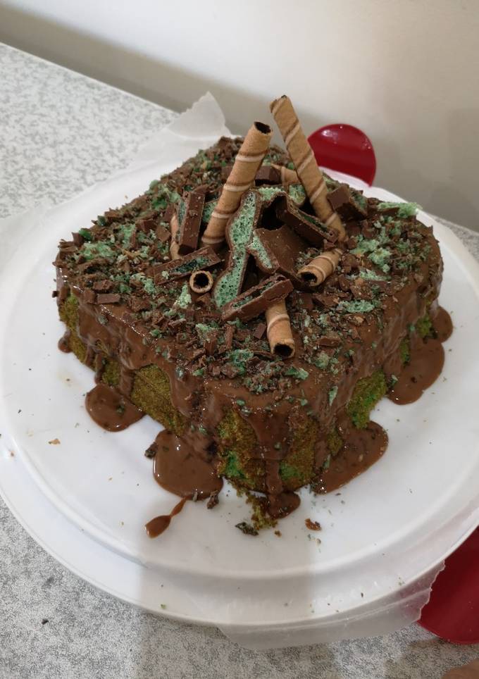 Mint Sponge Cake #sahdessert Recipe by Faathimah Variawa - Cookpad