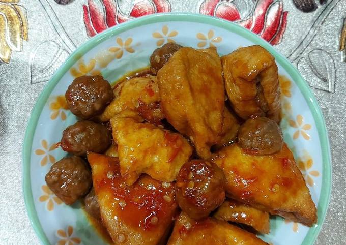 Resep Tahu bakso, bakso sapi kuah pedas manis oleh ibu lingga dan ...
