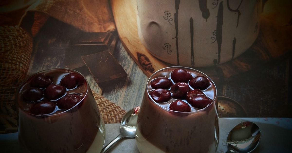 Mandulatejjel Készült Vaníliás Csokis Puding Meggyel 🪻🪷🪻🪷🪻🪷🪻 | Andi1980 ...