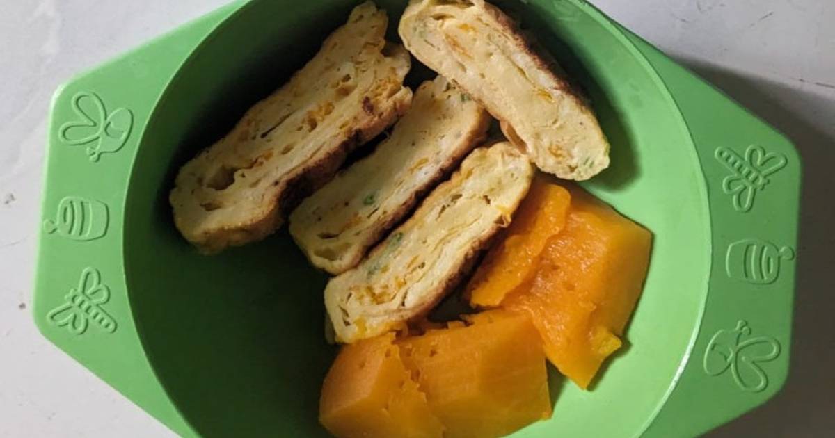 Resep Labu kuning/kabocha dan Telur Tamagoyaki bayam oleh Raihaaaaaa ...