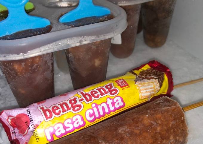 Resep Beng Beng Ice Cream Stick #2 (coklat, caramel, thaitea) oleh Ms ...