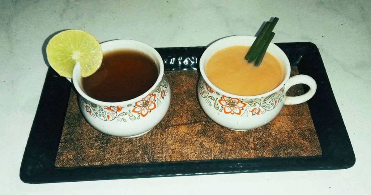 गवती चहा...दोन पद्धतीने (Gavati Chai Recipe In Marathi) रेसिपी Preeti V ...