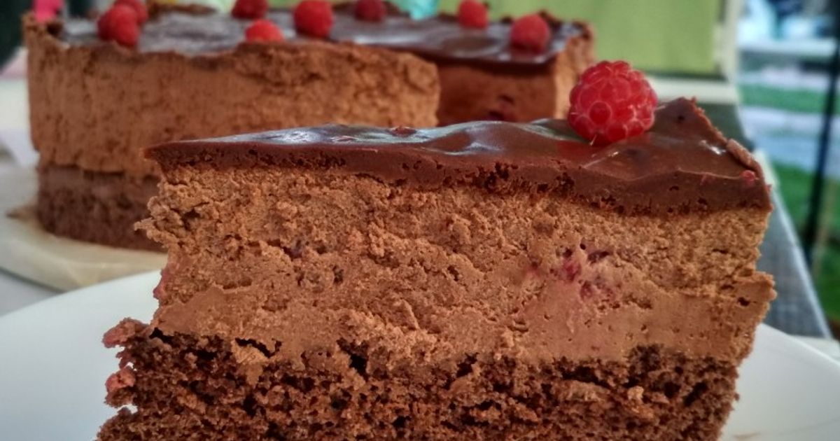 Málnás Csoki Mousse Torta Cukormentesen | Kovács Krisztina receptje ...