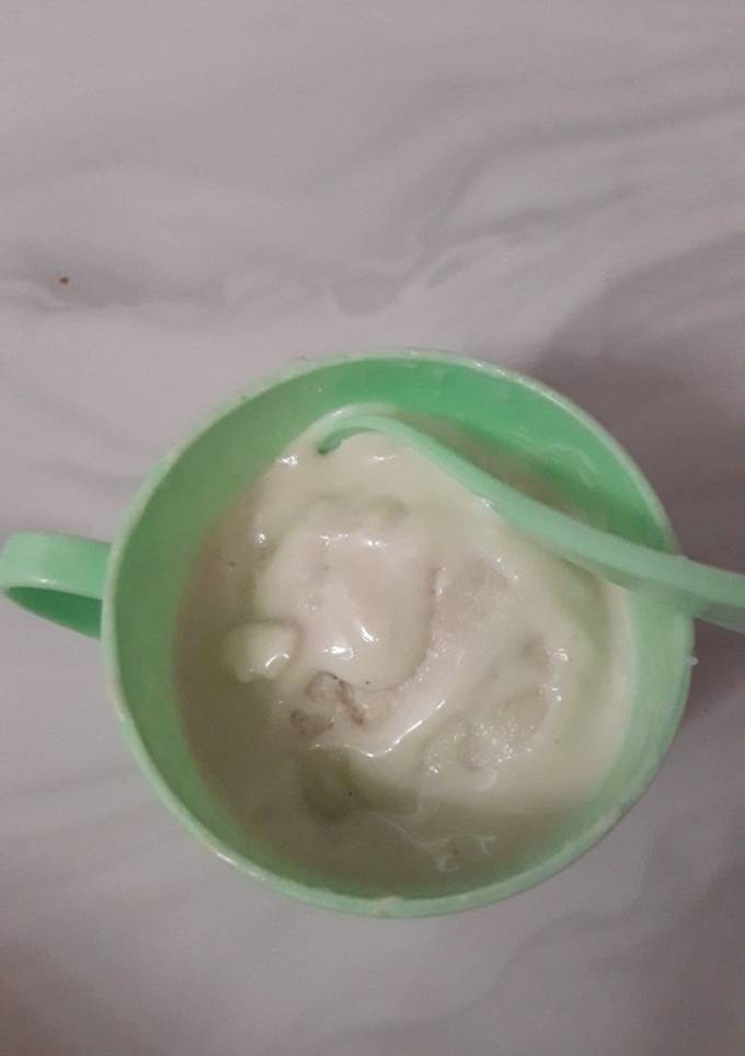 Resep Ice cream non sugar | BB booster | fortifikasi | 6m+ oleh Mama ...