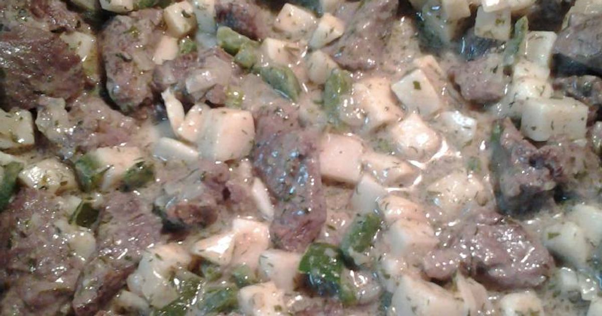 Spicy Beef And Taro Root Recipe by skunkmonkey101