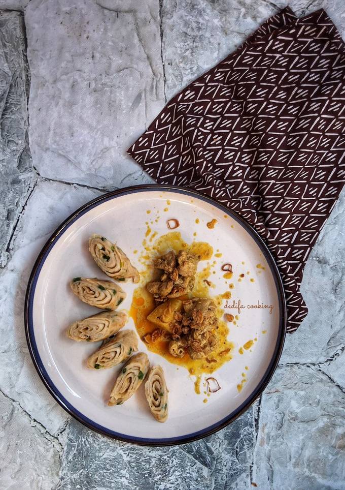 Resep 440. Lempeng Gulung Gluten Free dengan Karih Ayam Kentang oleh ...