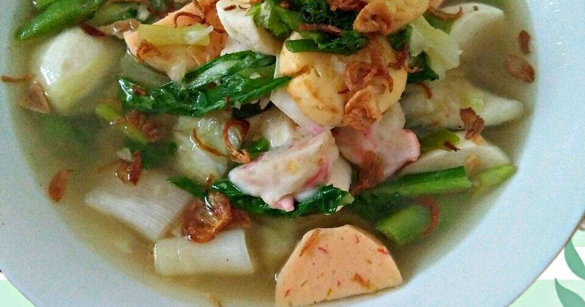 Resep Cap Cay Kuah Bakso Ikan oleh wury damayantie - Cookpad