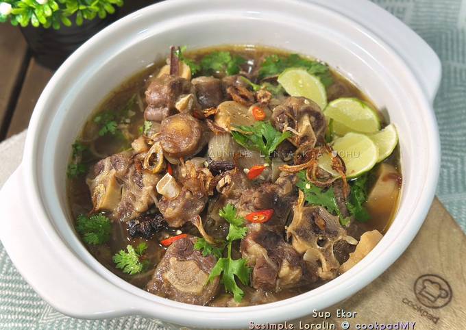 Resipi Sup Ekor Simply Sedap oleh Sesimple Loralin - Cookpad