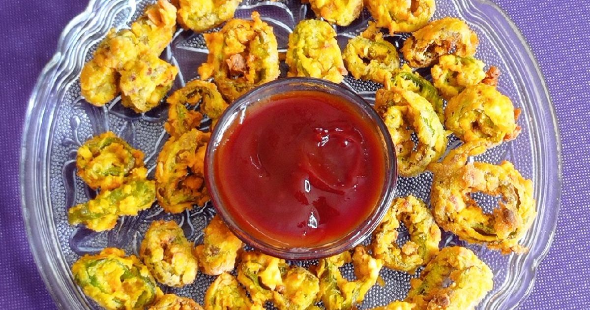 Mirchi Bhajiya (Spicy Green Chili Fritters) Recipe By Mamta Baid