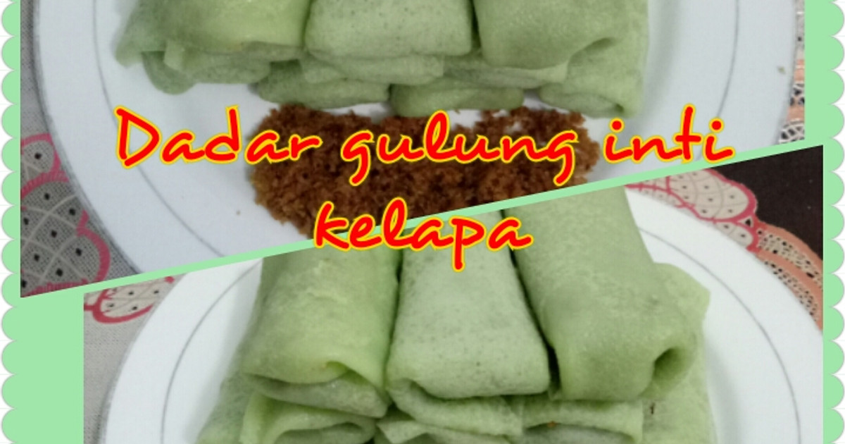 Resep Dadar Gulung Inti Kelapa oleh Susi Mama Khanza - Cookpad