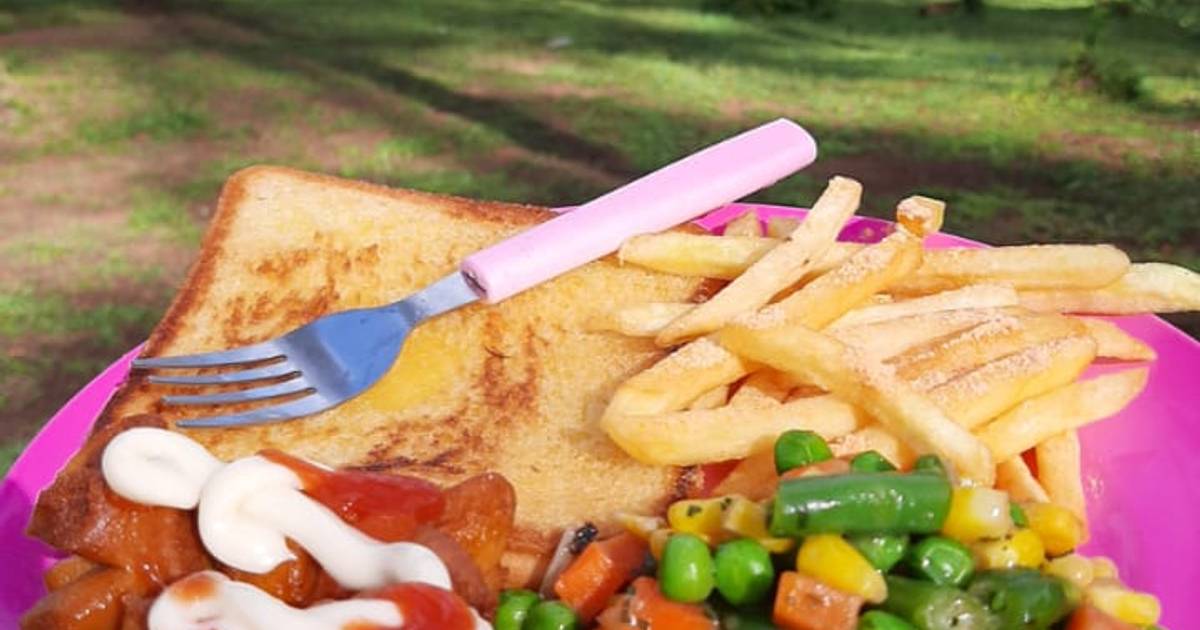 Resep Menu breakfast komplit kenyang😁 oleh Bunda Khay🌻 - Cookpad