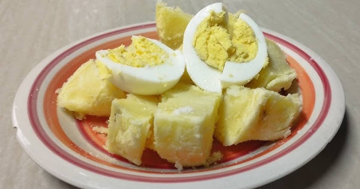 Papa con huevo Receta de AA S- Cookpad