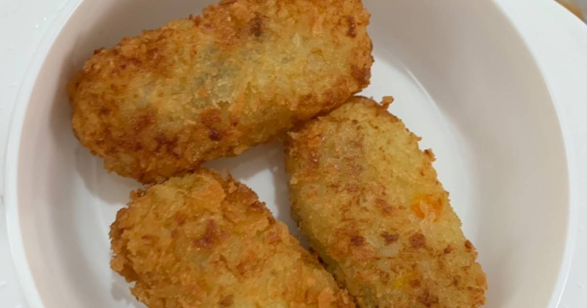 Resep Kroket isi daging cincang #mpasi #fingerfood oleh zelika aprilia ...
